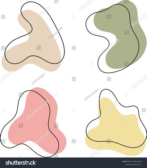 Set Abstract Blob Backgrounds Vector Set Stock Vector Royalty Free