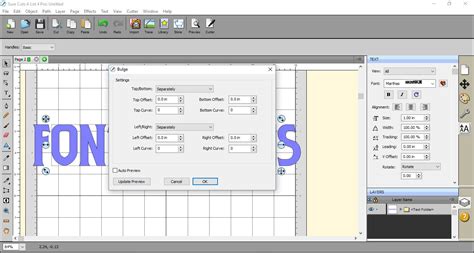 Arched Text Effect In Sure Cuts A Lot Design Bundles