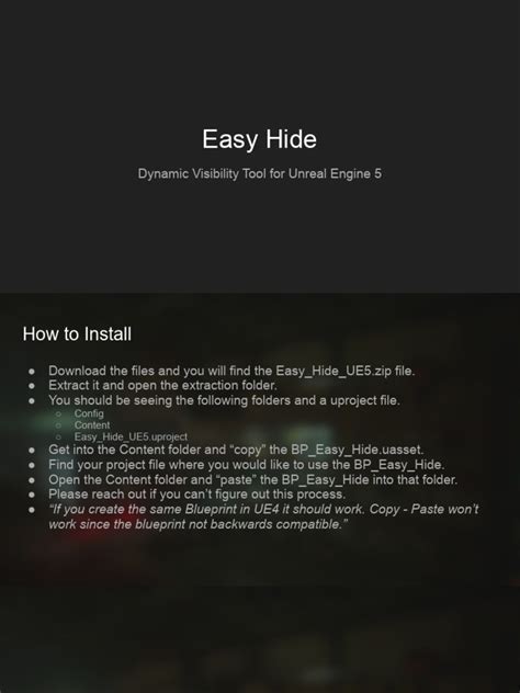 Easy Hide Guide Pdf Computers