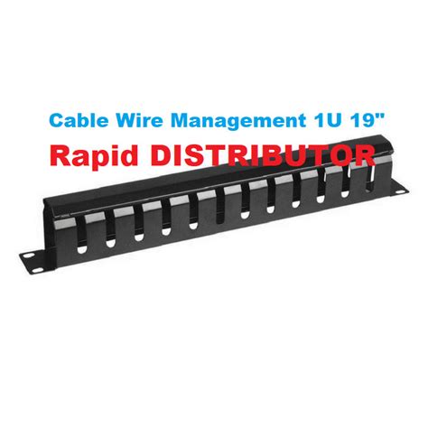 Jual Wire Management Panel 1U 19 Wiring Cable Management Horizontal