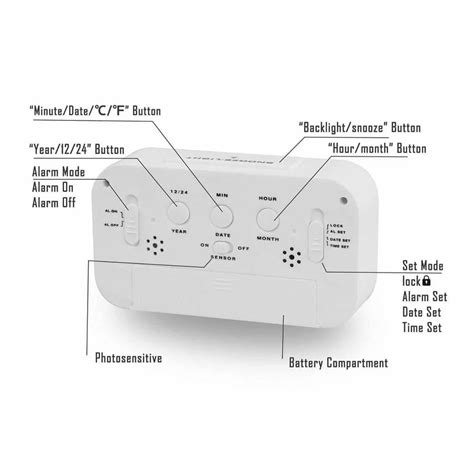 Rectangle Digital Alarm Clock Only White At ₹ 148 Piece Digital Alarm