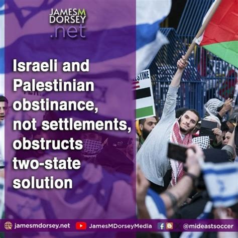 Stream Israeli And Palestinian Obstinance Not Settlements Obstructs