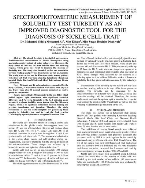 Sickle Turbidity Test Procedure At Meghan Herbert Blog