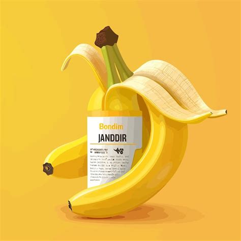 A Banana That Has The Word Koku On It Premium Ai Generated Vector