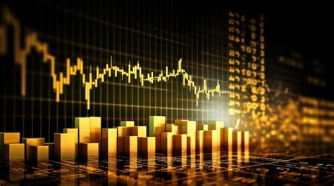 Premium Ai Image Gold Bar With Stocks Graph Representing Financial