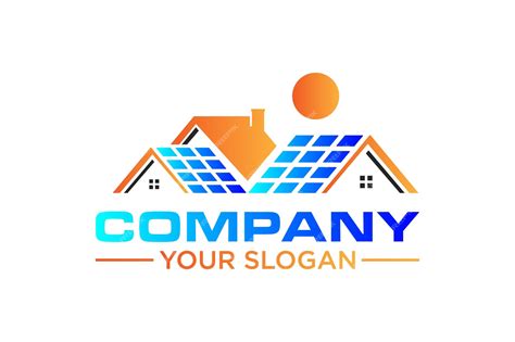 Modèle De Logo Dénergie Solaire Solaire Vecteur De Conception De Logo