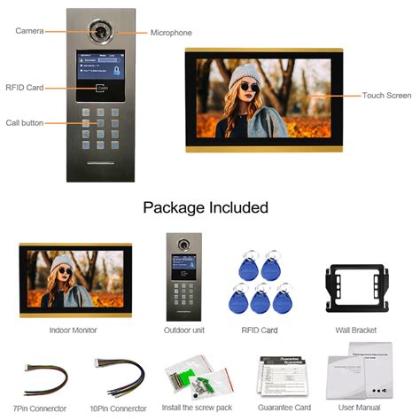 tuya smart ip tcp video door phone intercom system works with mobile phone for multi apartments