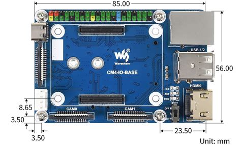 Waveshare Mini Base Board F R Raspberry Pi Compute Module Robotshop
