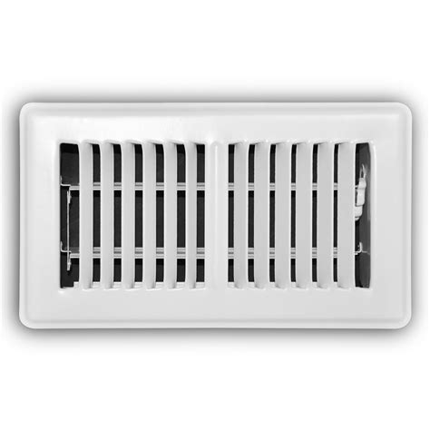 Everbilt 4 In X 8 In White Floor Diffuser E150mw 04x08 The Home Depot