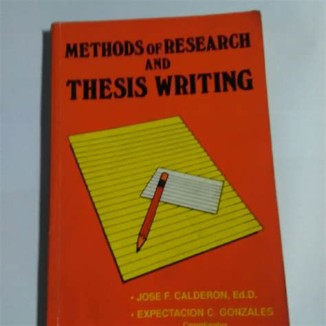 Methods Of Research And Thesis Writing Hobbies And Toys Books