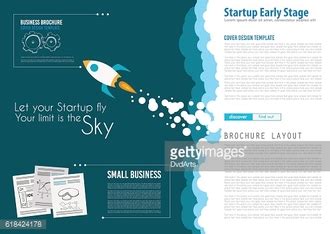 Startup Landing Webpage Or Corporate Design Covers Stock Vector