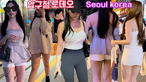 [4k Seoul Nightlife] 압구정로데오는 모델이 많네요🔥🔥화려한 압구정로데오 거리를 함께 걸어요 Apgujeong