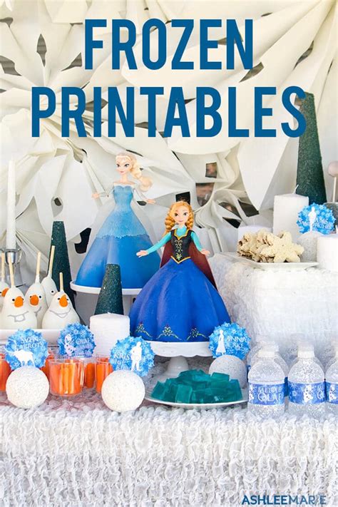 Frozen Birthday Party Printables Ashlee Marie Real Fun With Real Food