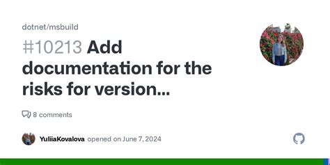 Add Documentation For The Risks For Version Incompatibilities Between Msbuild And A Plugin