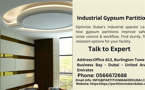 Industrial Gypsum Partition Creating Efficient Safe Workspaces