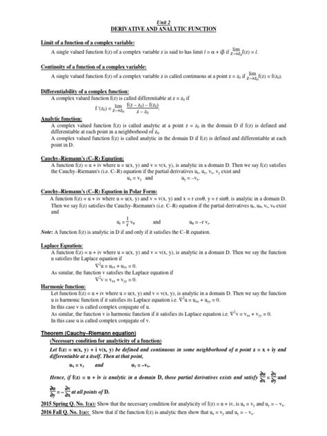 E Math 4 by YRG To Students - Nec - 2078 | PDF | Complex Analysis | Holomorphic Function