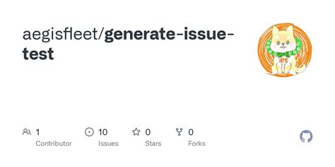 Github Aegisfleet Generate Issue Test