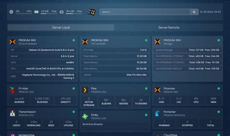 my homepage dashbord with few services and custom written api r