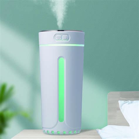 Настолен овлажнител за въздух Usb 300 Ml Led Бял Emag Bg
