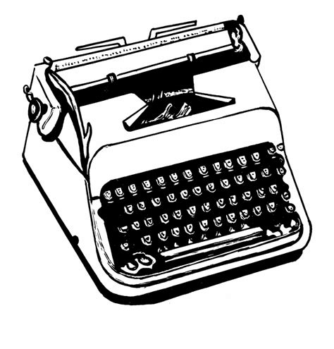 Typewriter Clipart Watercolor Watercolor Typewriter Png Clip Art Library