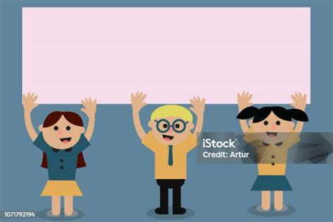 Desain Datar Ilustrasi Vektor Kosong Esp Template Copy Teks Ruang Untuk
