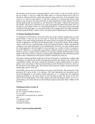 AN EFFICIENT IP TRACEBACK THROUGH PACKET MARKING ALGORITHM PDF