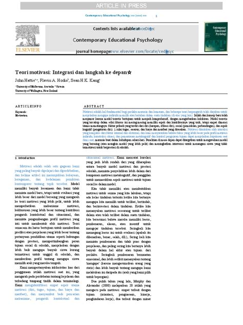 Theories Of Motivation Integration And Ways Forward Pdf