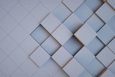 Premium Photo Geometric Background Of White Cubic Shapes