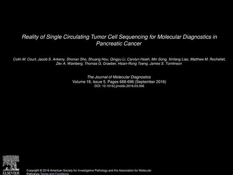 Reality Of Single Circulating Tumor Cell Sequencing For Molecular