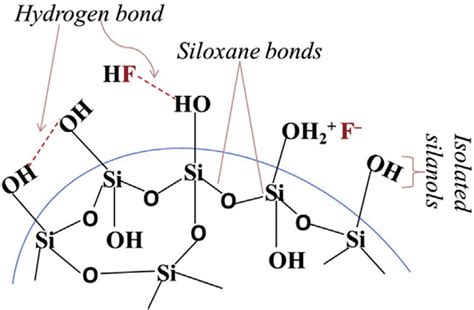 3 The Structure Of Silica Along With Various Bonds And Silanol Groups