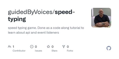 GitHub GuidedByVoices Speed Typing Speed Typing Game Done As A Code Along Tutorial To Learn