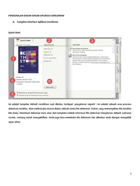 Pengenalan Dasar Dasar Coreldraw Tampilan Interface And Fungsi Toolbox Pdf