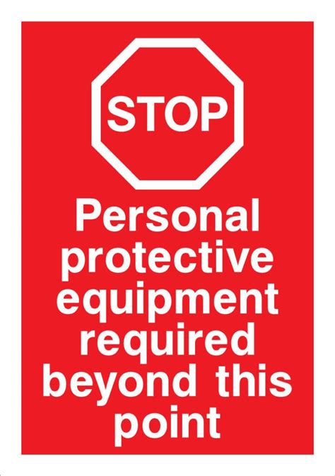 Ppe Required Beyond This Point Sign Sign Reload