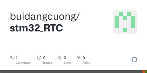 Github Buidangcuongstm32rtc