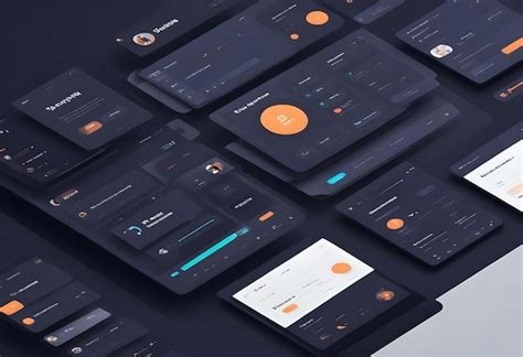 web ui ux design premium ai generated image