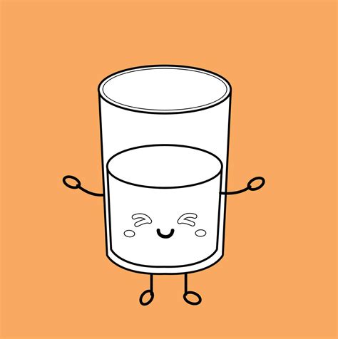 Cute Drink Glass Juice Breakfast Menu Planner Cartoon Digital Stamp