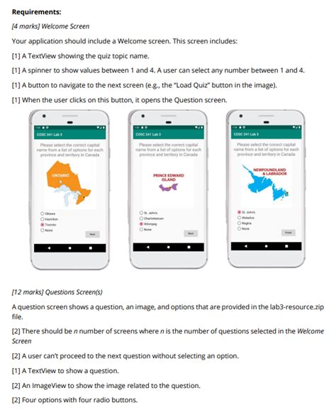 Solved Lab 3 Quiz Application 20 Marks In This Lab You