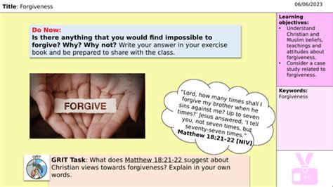 Religion Crime And Punishment Forgiveness Teaching Resources