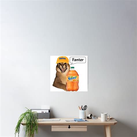 Demotivational Big Floppa Cat Meme Fanter Poster For Sale By