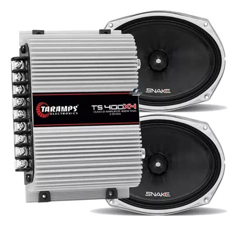 Alto Falante Woofer Snake 6x9 Esv 220w Rms Modulo Taramps Cor Preto