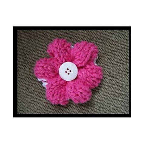 Simple Knit Flower Knitting Pattern By Lara Simonson Lovecrafts