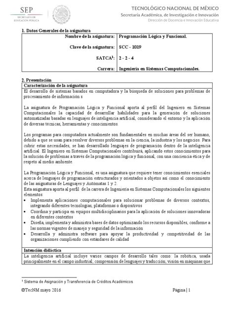 Programación Lógica Y Funcional Pdf Pdf Programación De