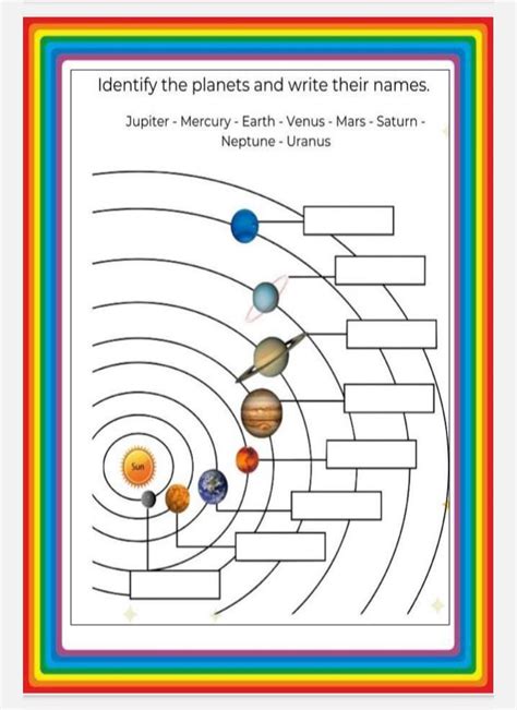 Identify The Planets And Write Their Names StudyX
