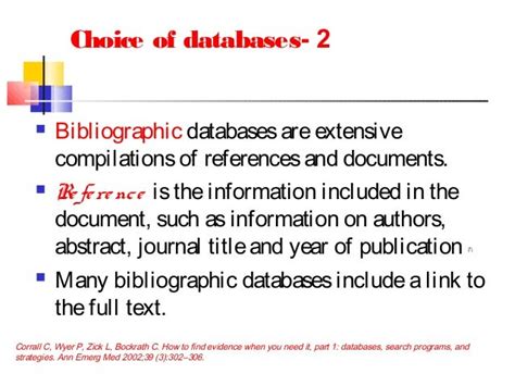Effective Search Of Bibliographic Databases