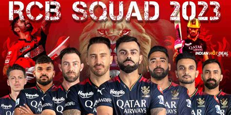 RCB Team 2023 Player List Royal Challengers Bangalore Players List