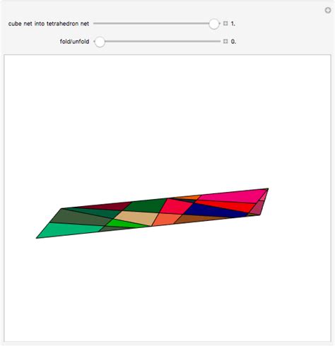 Theobalds Dissection Of The Net Of A Cube To The Net Of A Regular