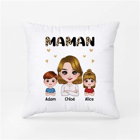 Maman Mamie Cadeau Personnalisé Coussin Pour Mamie Maman Vive La Mode