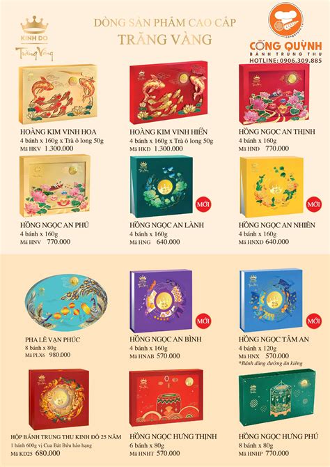 Cập nhật bánh trung thu Kinh Đô mới nhất 2023 Bánh trung thu CQ Mart