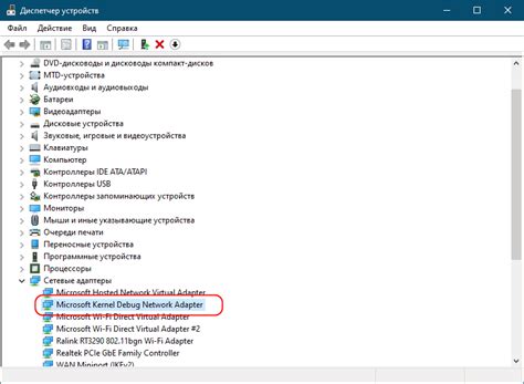 Что такое сетевой адаптер Kernel Debug Network Adapter