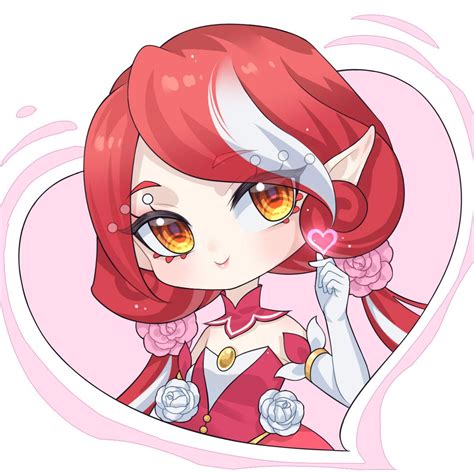 Safebooru 1girl Camellia Chibi Detached Collar Dress Elbow Gloves